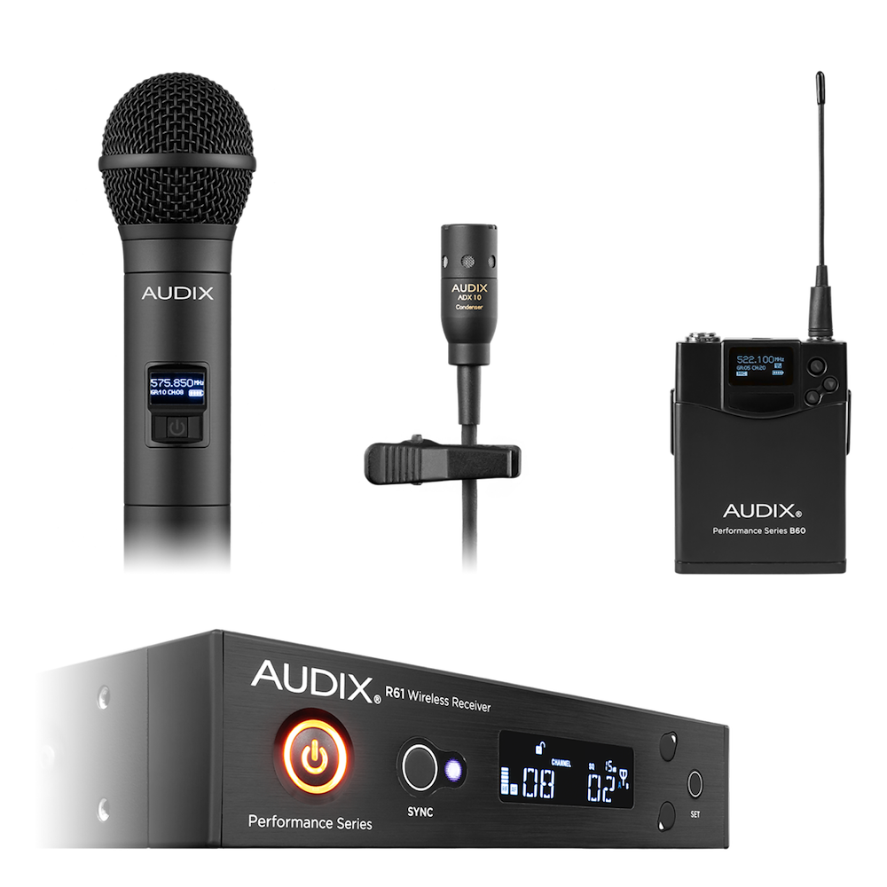 R61 RX, H60/OM2 TX and B60 Bodypack TX with ADX10 Lav - AX AP61OM2L10 ...