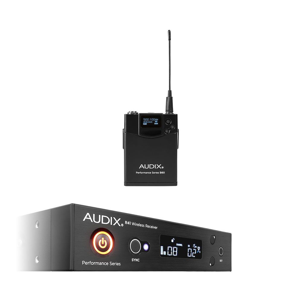 R41 RX with B60 Bodypack TX - AX AP41BPA | Audix US